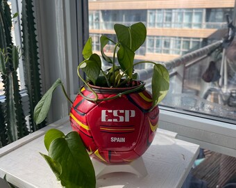 Nike Mini Soccer Ball Planter white Neon - Etsy