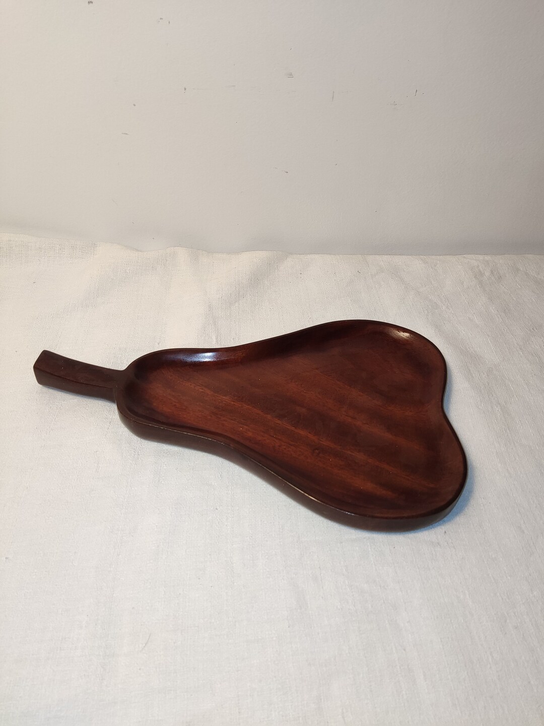 Wood Carving Fruit Tray, Nuts Tray, Pear Tray, Snack Plate, Wood ...