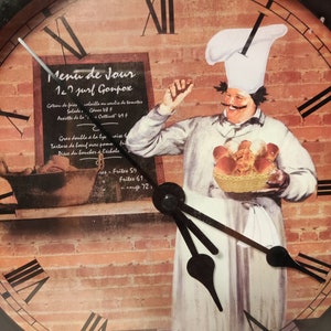 Vintage Chef Clock, Wall Clock, Kitchen Decoration, Gift - Etsy