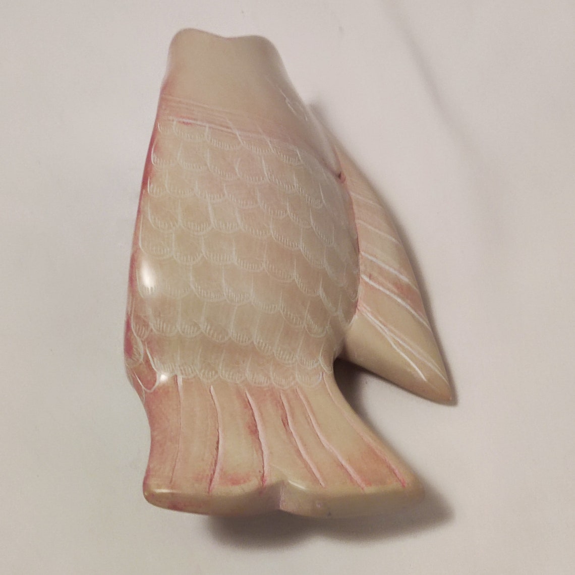 Hand Carved Soap Stone Fish Stone Art Stone Decoration Fish - Etsy