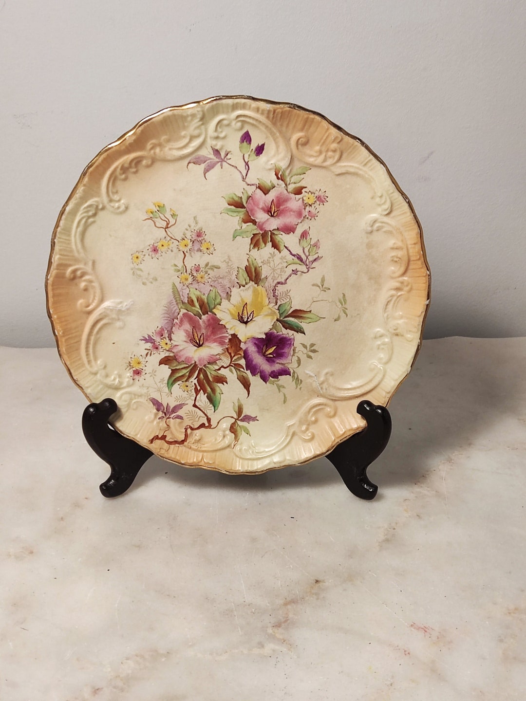 Vintage Carlton Ware Petunia Plate - Made in England, Decorative ...