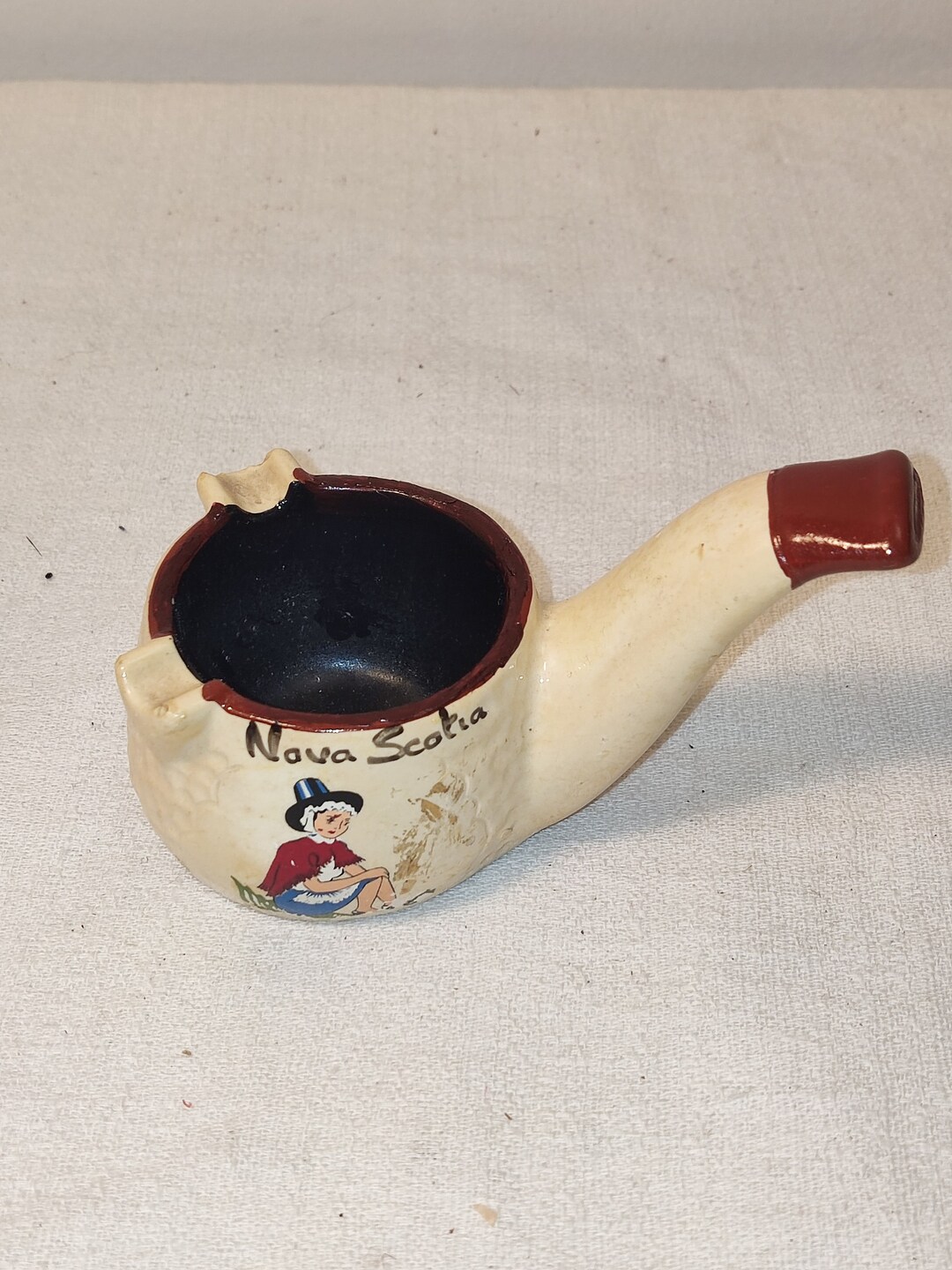 Vintage England Ceramic Ashtray,tobacco Pipe-shaped Ashtray, Nova ...