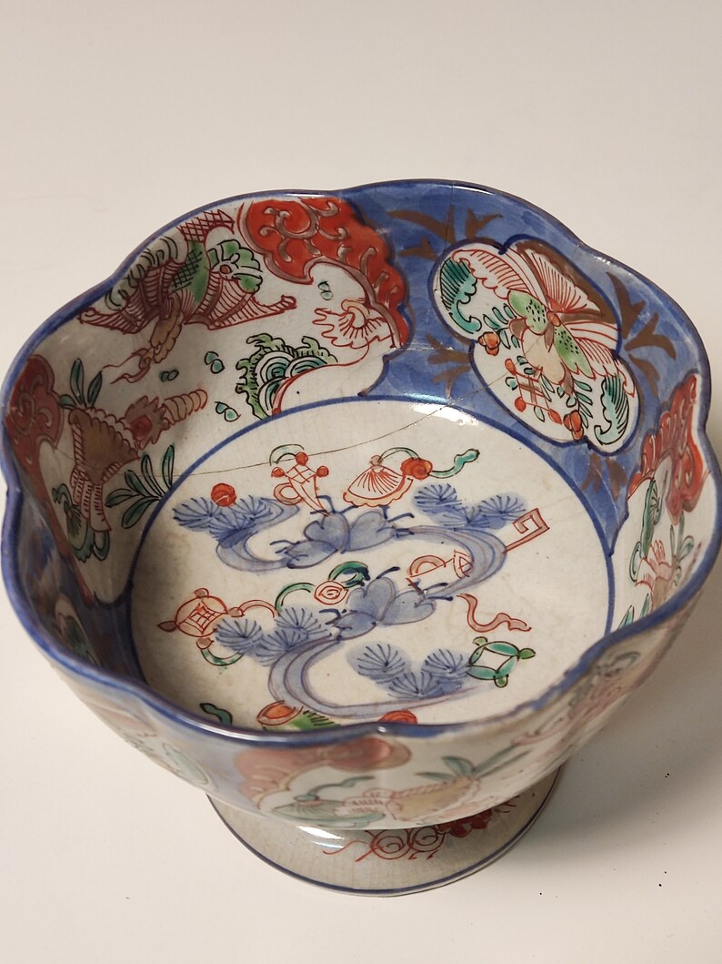 Rare Vintage Hand-painted Japanese or Chinese Imari - Etsy
