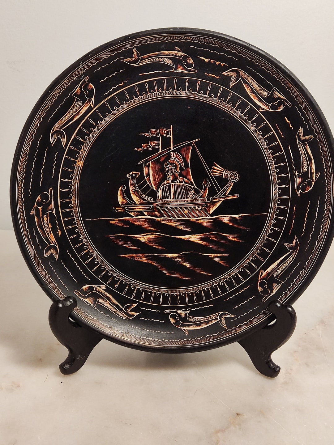 Unique Handmade Greek Art Pottery Plate Wall Hanging Home Decoration - Etsy