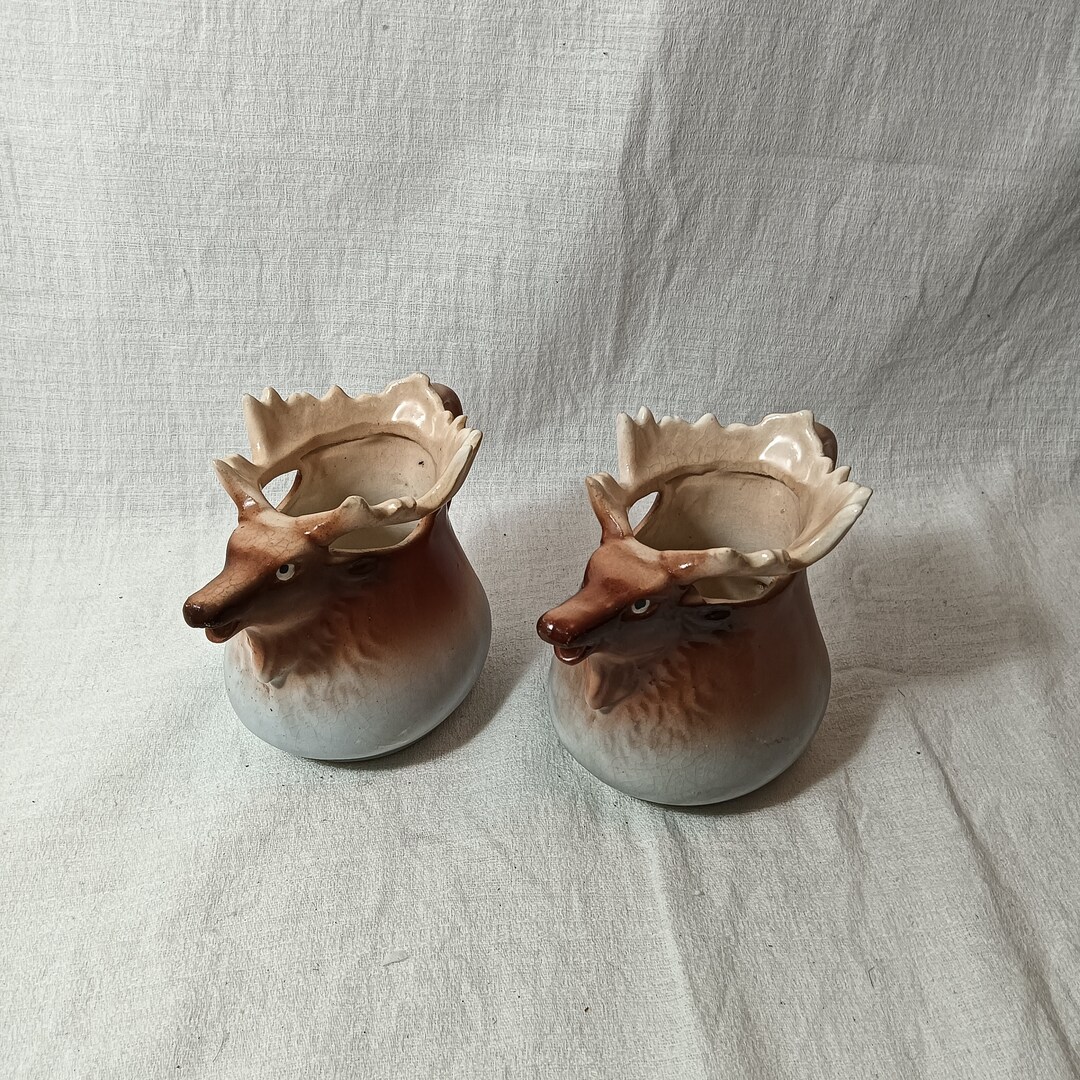 Vintage Austrian Ceramic Moose Figural Creamer: Unique Collectible Milk ...