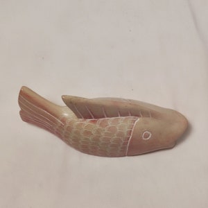 Hand Carved Soap Stone Fish, Stone Art, Stone Decoration, Fish Lover's ...