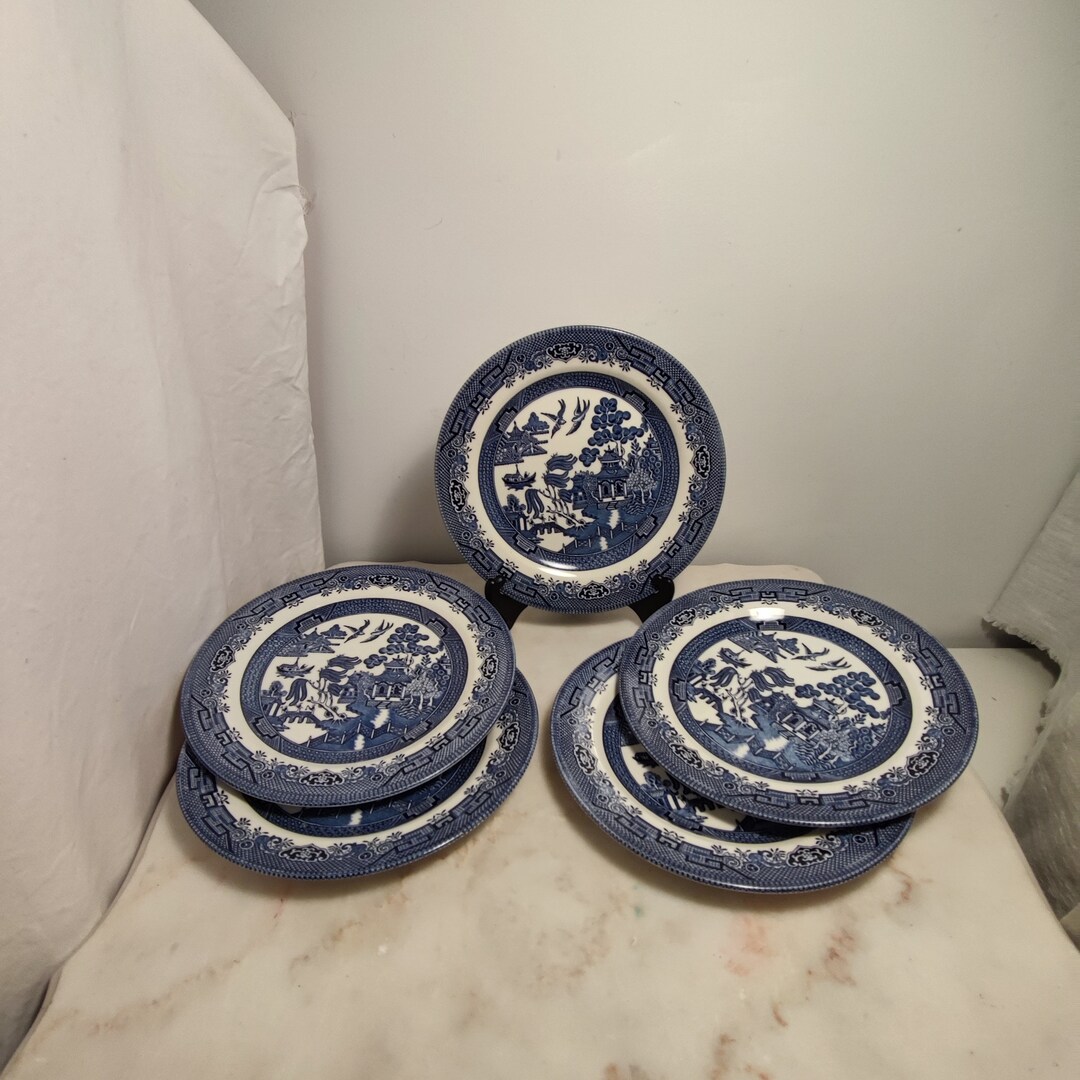 Vintage Churchill Porcelain Dinner Plates Fine English - Etsy