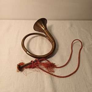 Vintage French Brass Horn: Unique Wall Display for Man Cave, Music Room ...