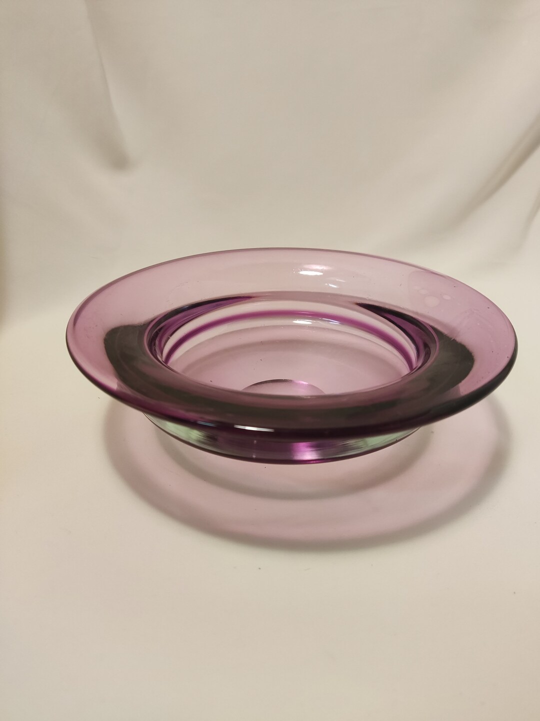 Vintage Heavy Purple Glass Candy Bowl, Candy Dish, Trinket Bowl, Fruit ...