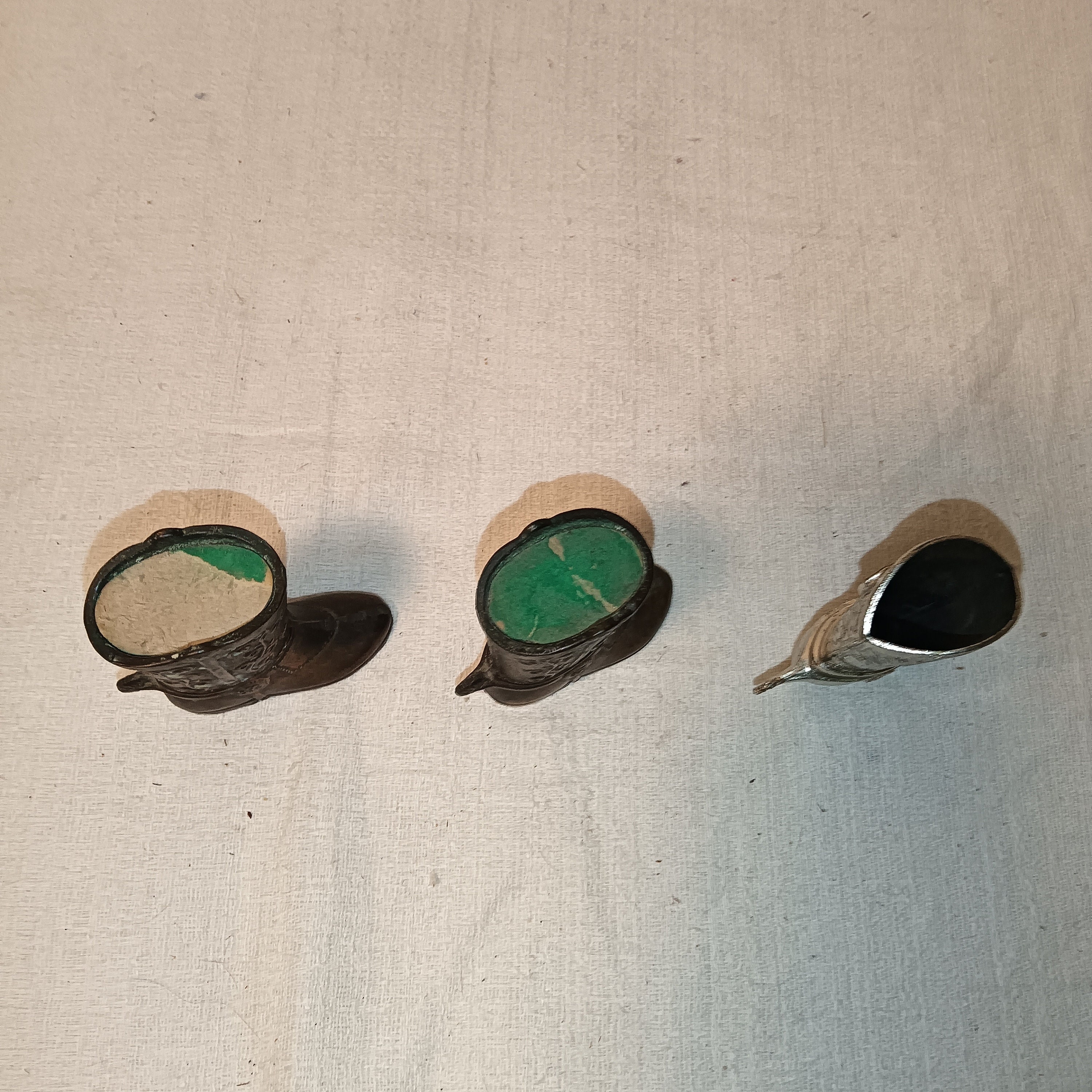 3 Vintage Copper/metal Cowboy Boot Mini Boots Collectible - Etsy