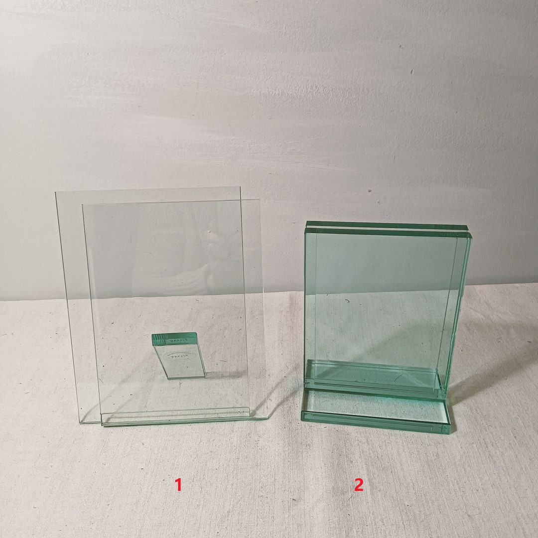 2 Vintage Milano Tabletop Glass Picture/photo Frames, Table Decoration ...