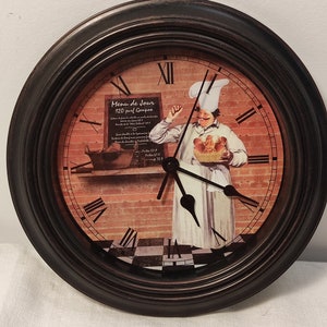 Vintage Chef Clock, Wall Clock, Kitchen Decoration, Gift - Etsy