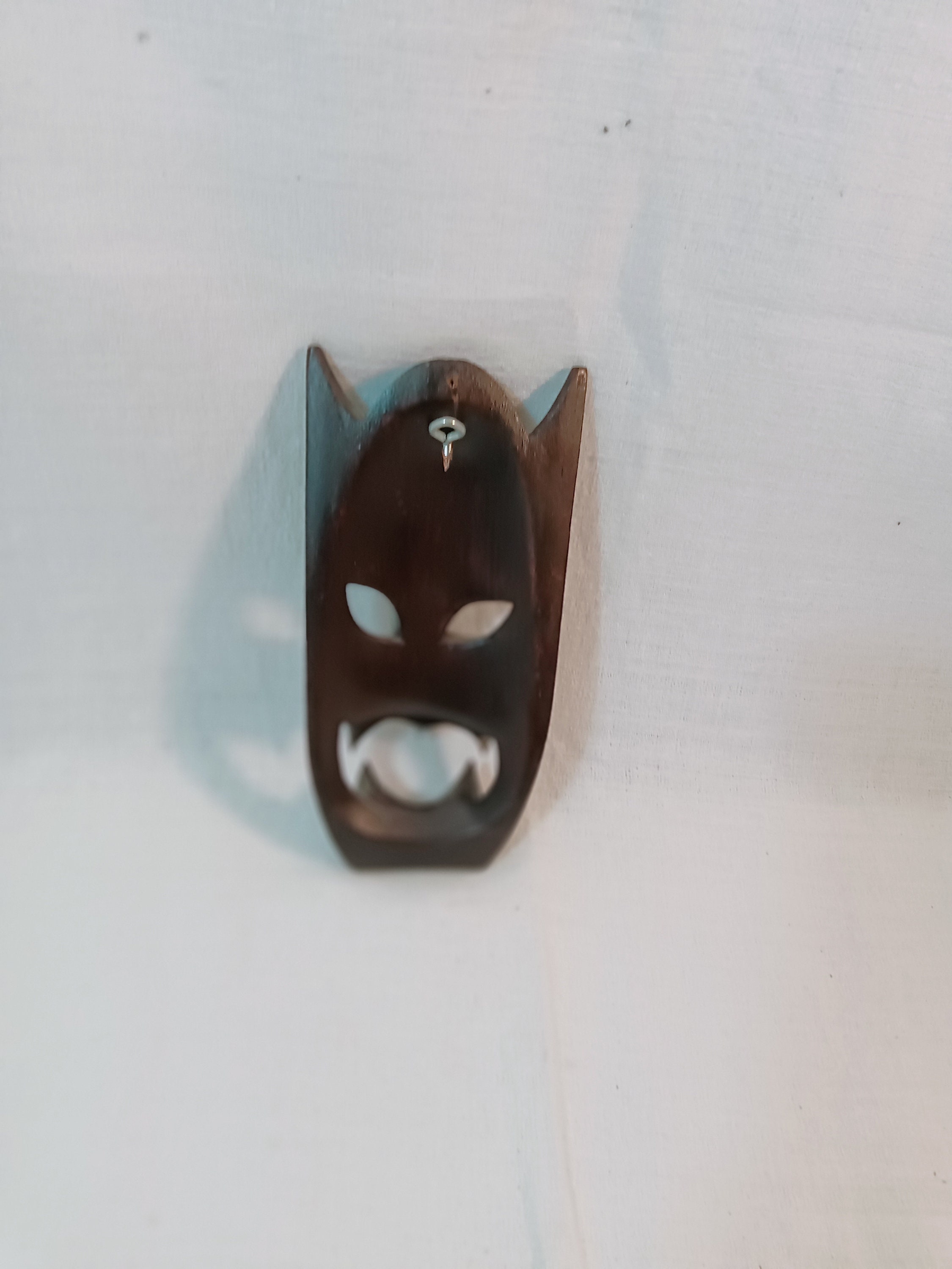 6 Vintage Hand Carved Wooden Mask/face, Wood Art, Wall Hanging Mask ...
