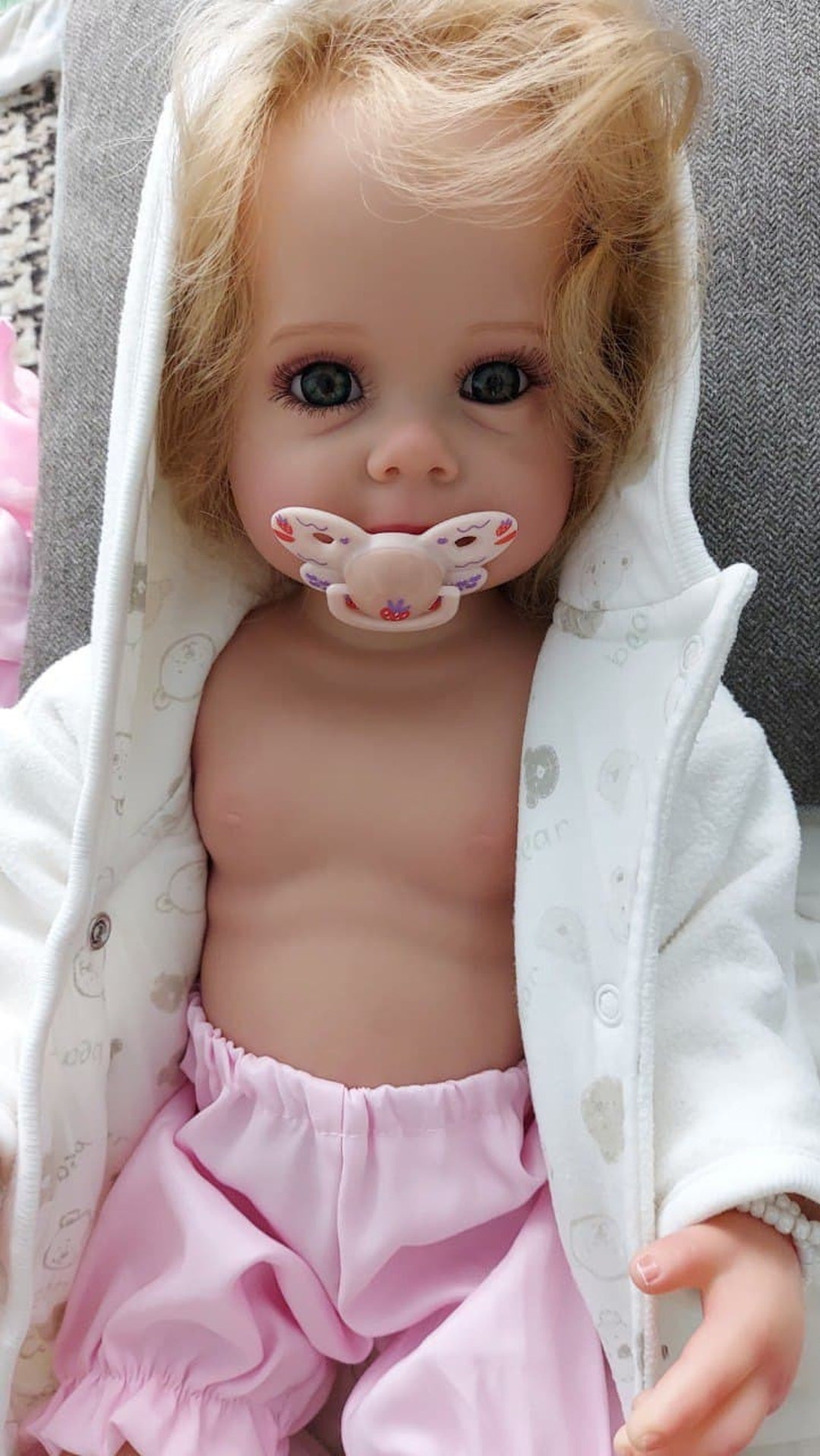 Reborn Doll 55cm Full Body Silicone Doll 3D Hand Painted Realistic 3D ...