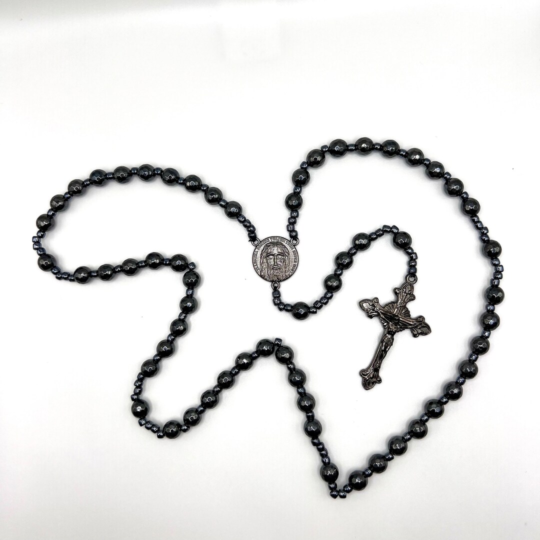 Heavy Gun Metal Rosary - Etsy