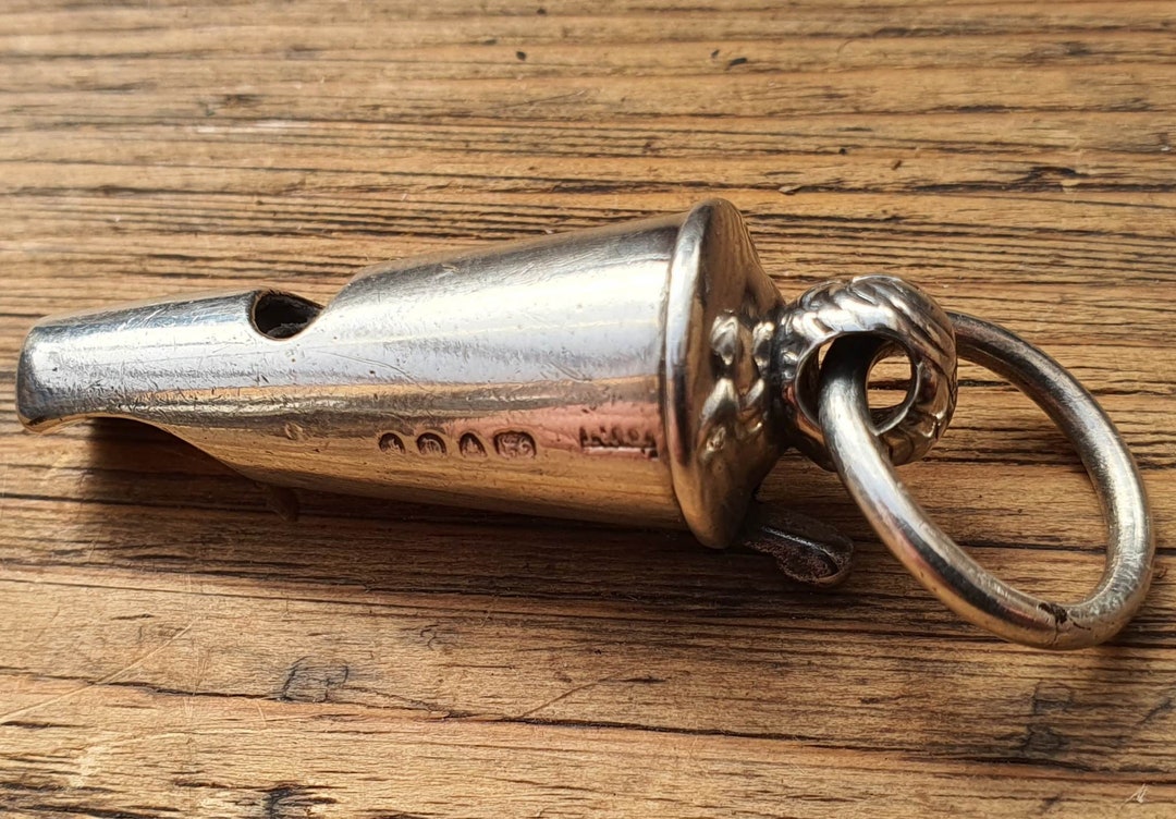 Silver Beafort Whistle London Hallmarked 1851-52 Military Fleur-de-lis ...