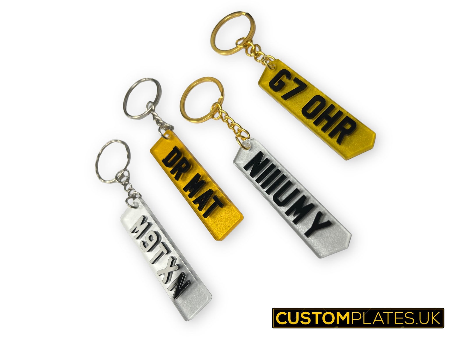 4D Number Plate Key Ring - Etsy
