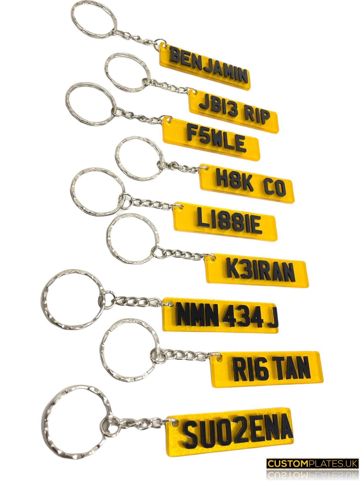 Personalised Number Plate Keyring - Etsy UK