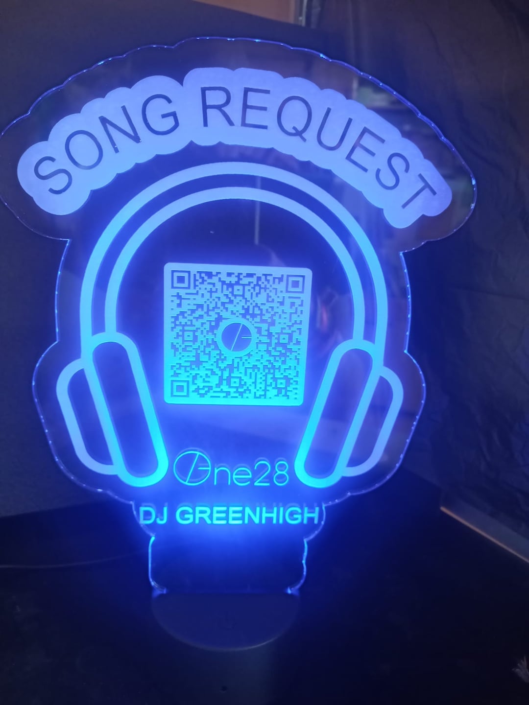 Qr Code, DJ Board Light up Sign, Song Request, Personalized Free, Led ...