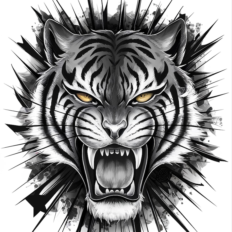 Fierce Tattoo - Etsy