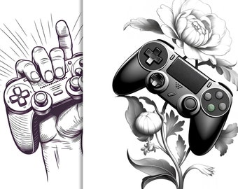 playstation controller tattoos
