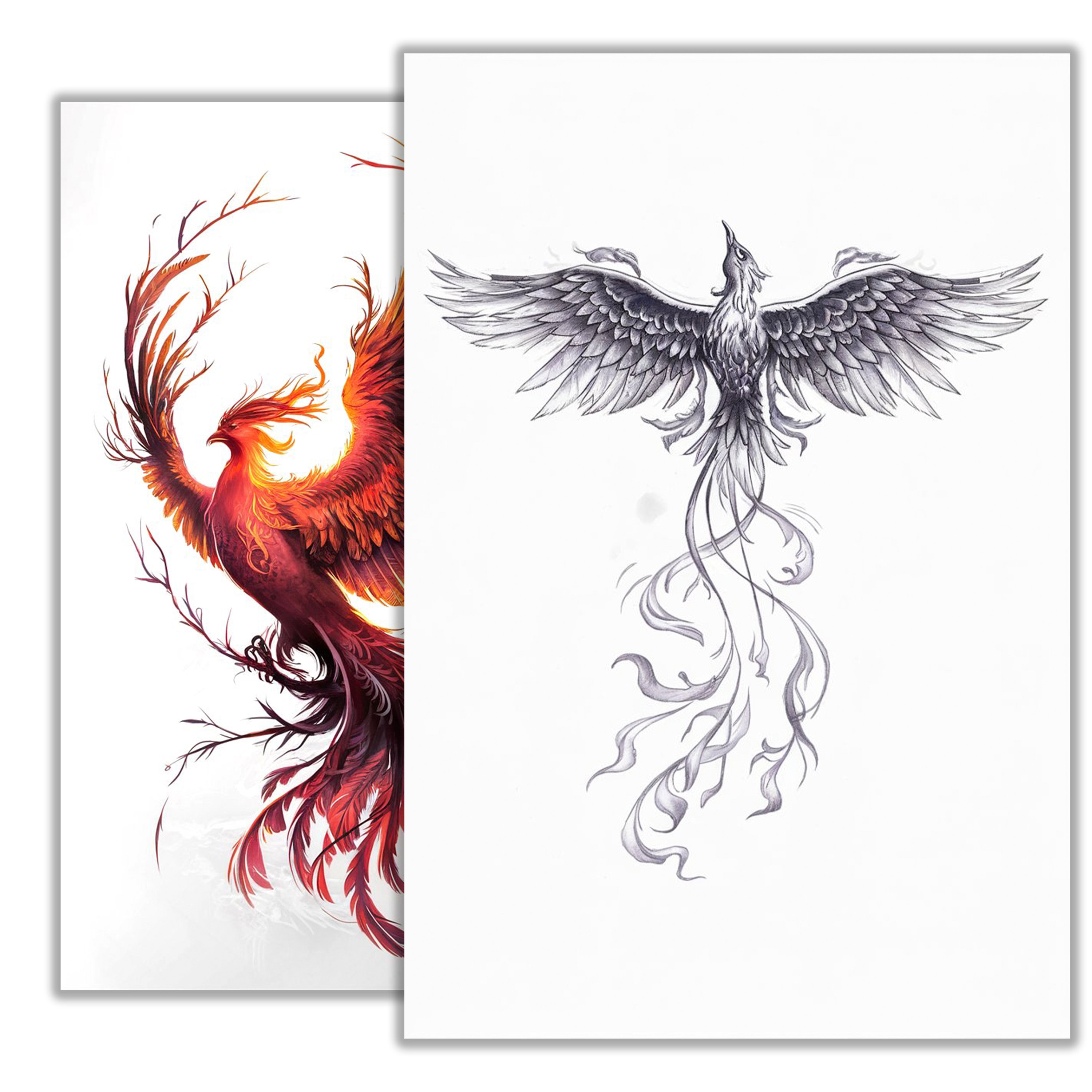 Rising phoenix tattoo designs - Bronctattooaus.com