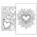 Heart Coloring Page Printable Heart Design for Relaxing and Creative ...