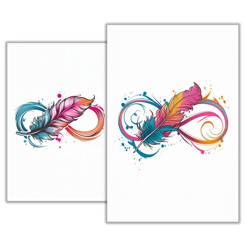 Elegant Infinity Sign Tattoo Sketches Unique Ink Designs - Etsy