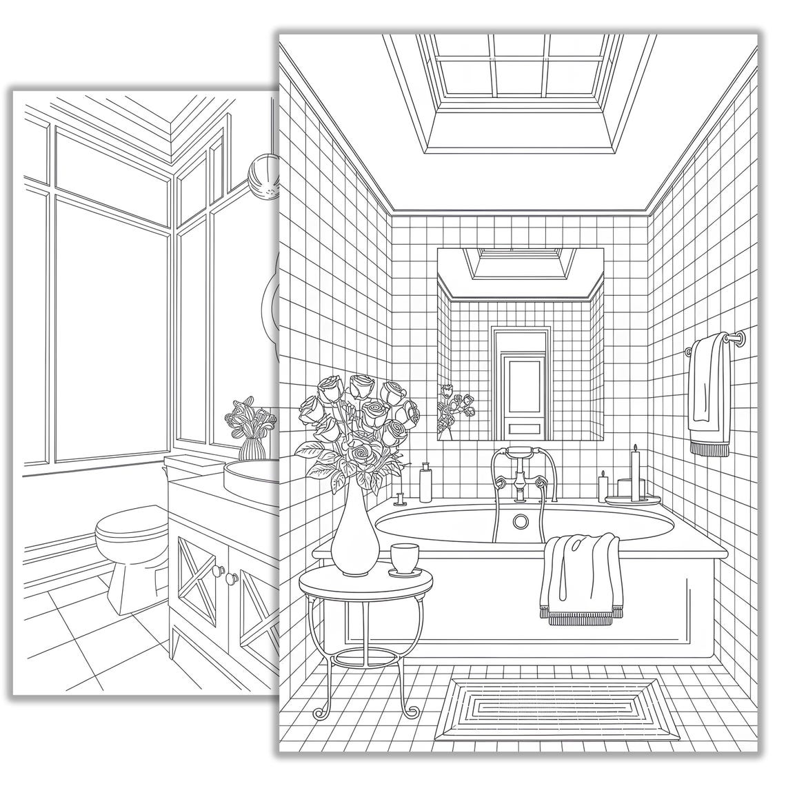 Printable Bathroom Coloring Pages - Fun & Quirky Designs for All Ages ...
