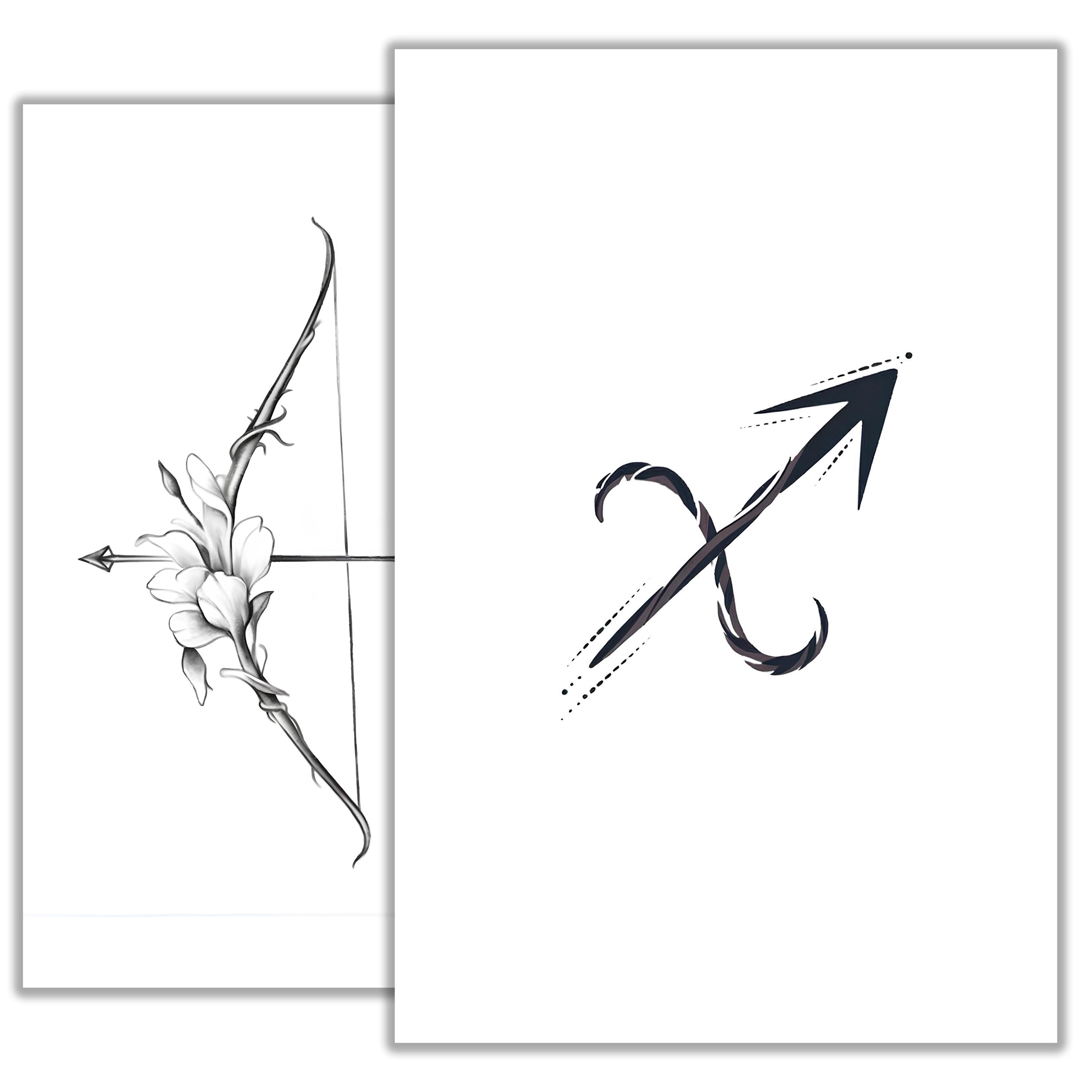 Sagittarius Archer Symbol Tattoo