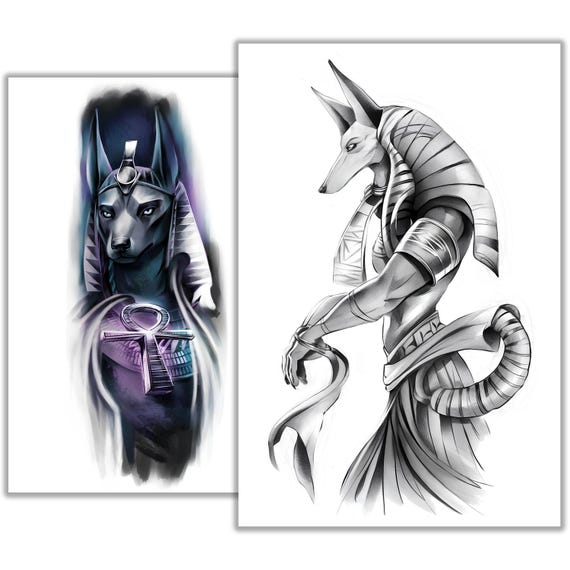Anubis Egyptian Tattoo Designs