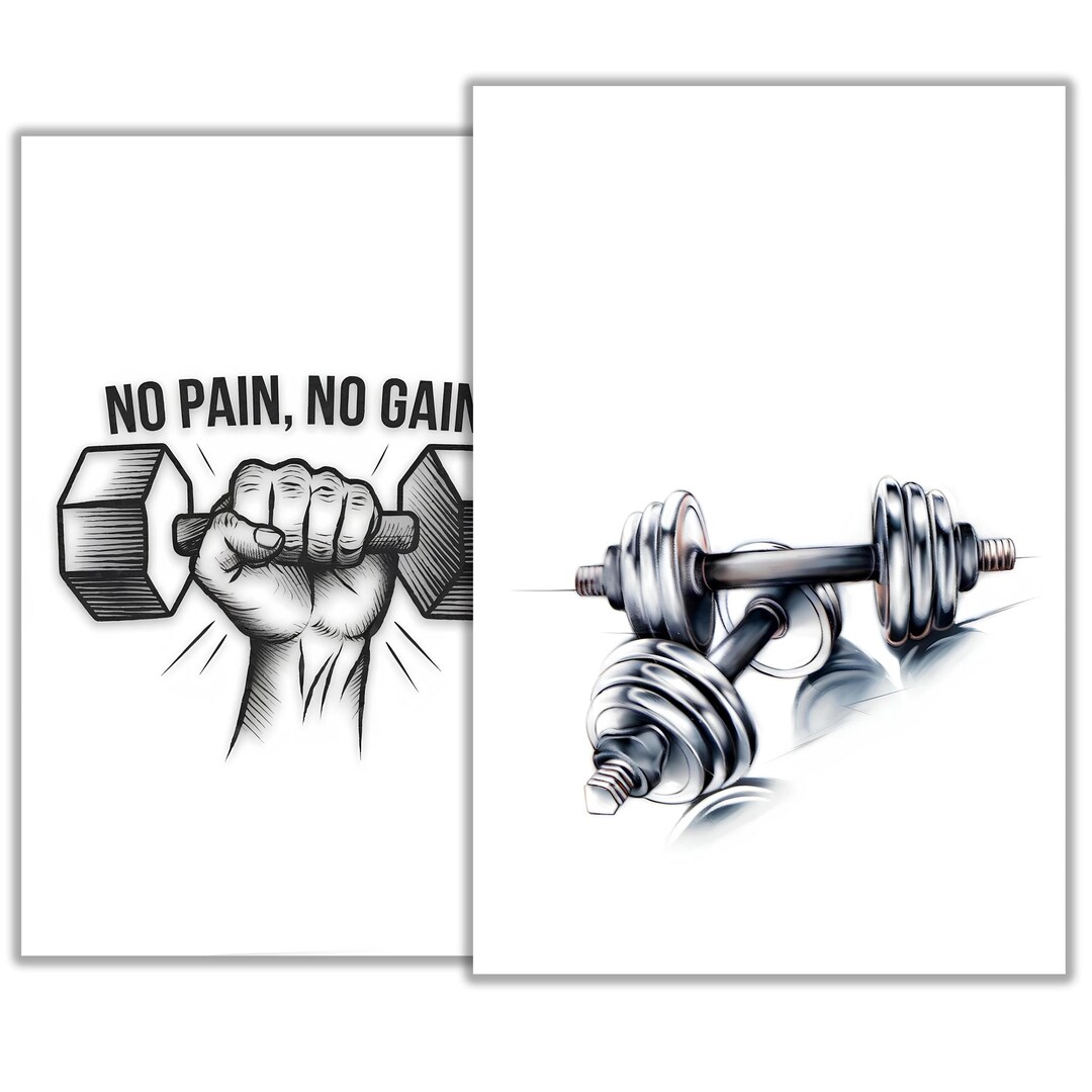 Gym Tattoo Sketch | Fitness-inspired Tattoo Design for Workout ...