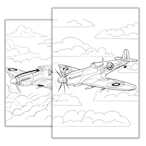 Airplane Coloring Pages - Printable Aviation Fun for Kids & Adults ...