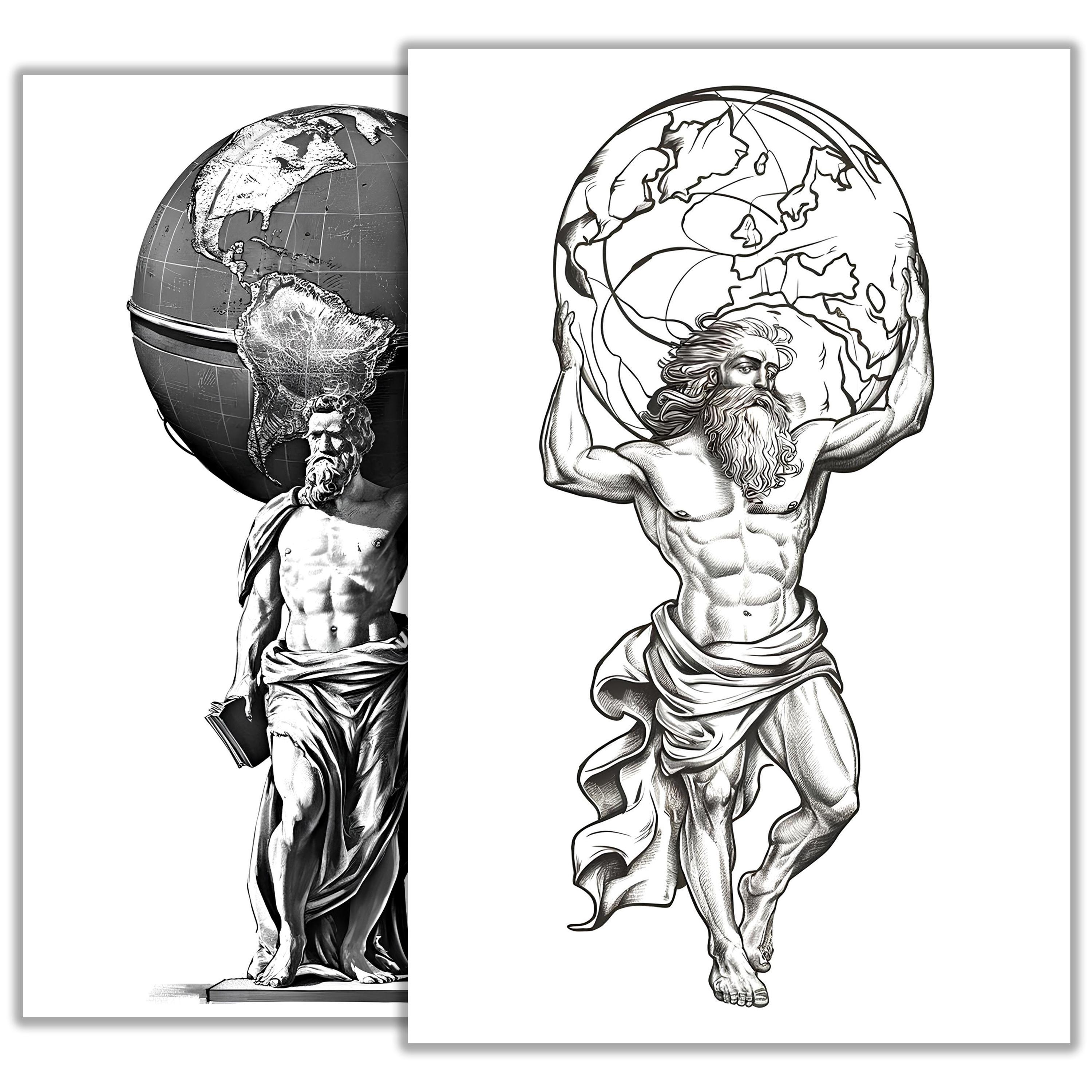 Atlas God Tattoo
