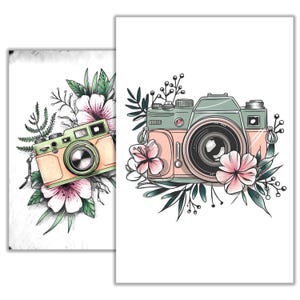 Camera Tattoo Sketch – Unique and Artistic Custom Ink Design - Etsy