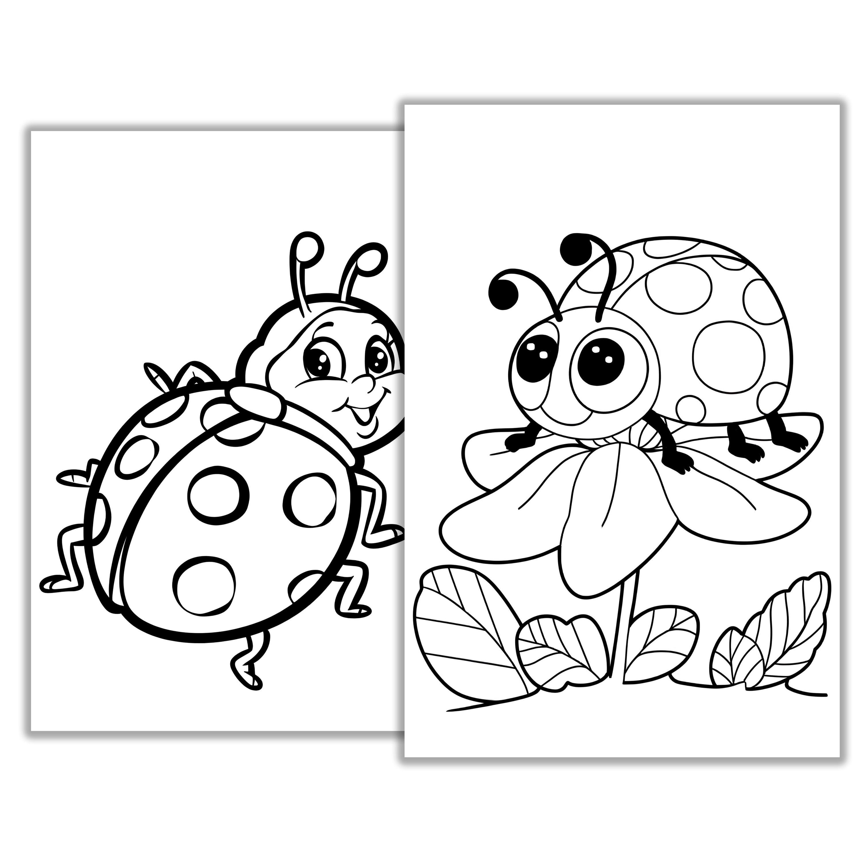 Ladybug Coloring Page – Fun and Adorable Printable Design - Etsy