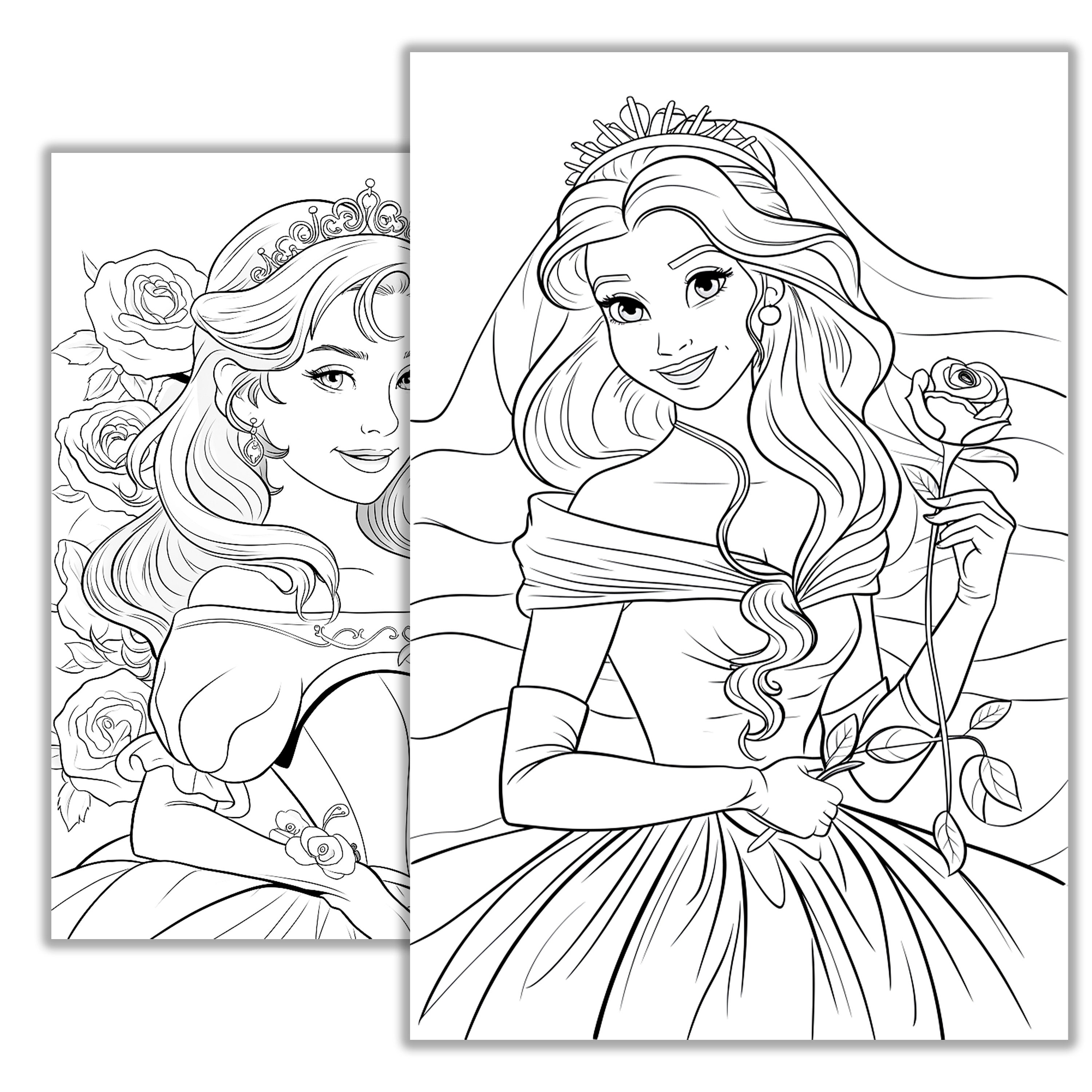 Princess Coloring Pages. Coloring Pages for Adults. Coloring Pages for ...