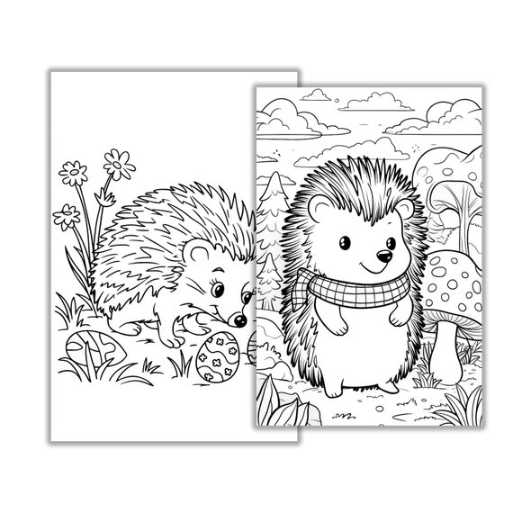Cute Animal Coloring Page Hedgehog Woo Jr Kids Activities