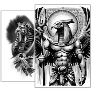 Ra God of Egypt Tattoo Sketch – Powerful and Symbolic Custom Ink Design ...