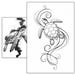Turtle Tattoo Sketch | Sea Turtle Tattoo Design | Ocean Animal Line Art ...