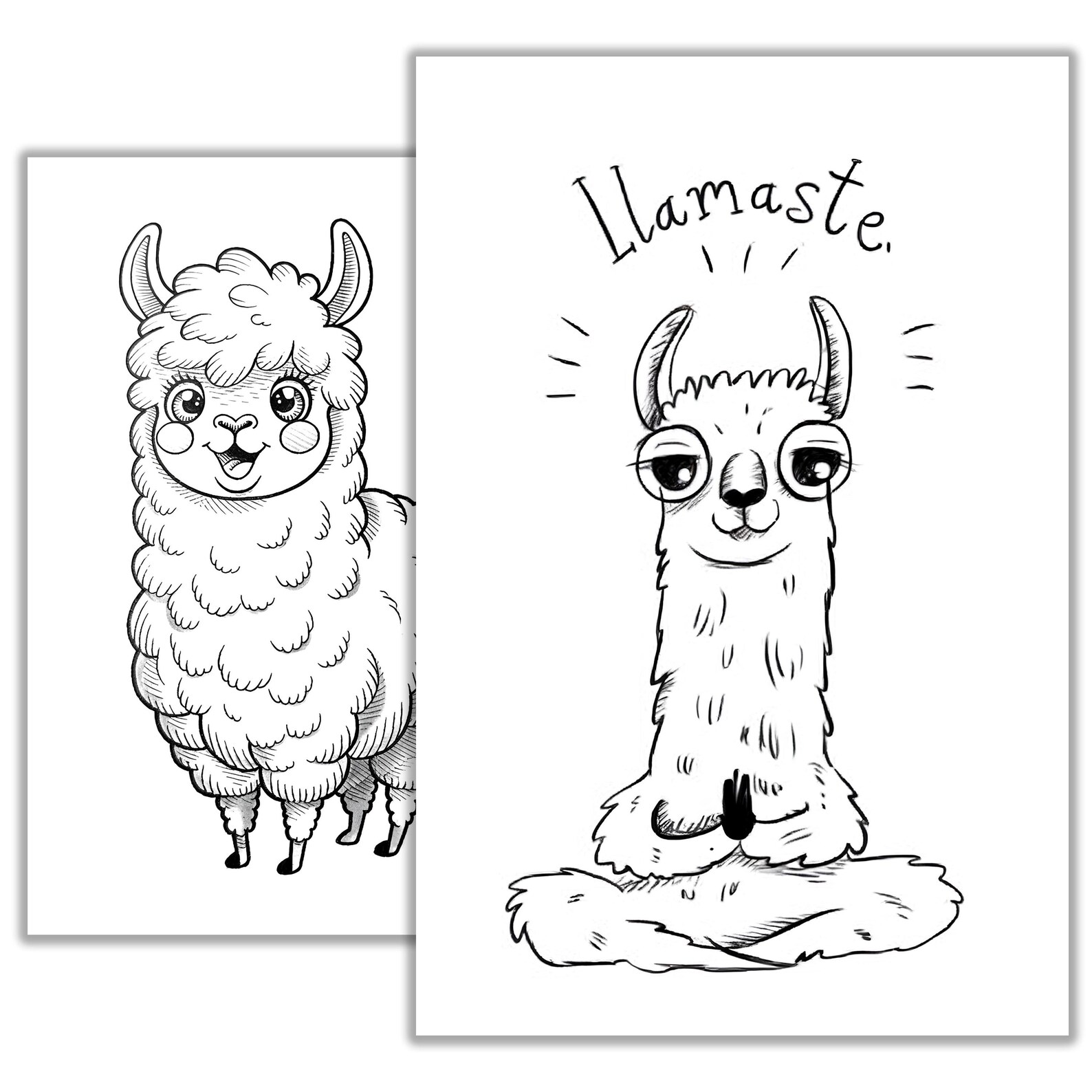 Llama Tattoo Sketch – Cute and Unique Custom Ink Design - Etsy