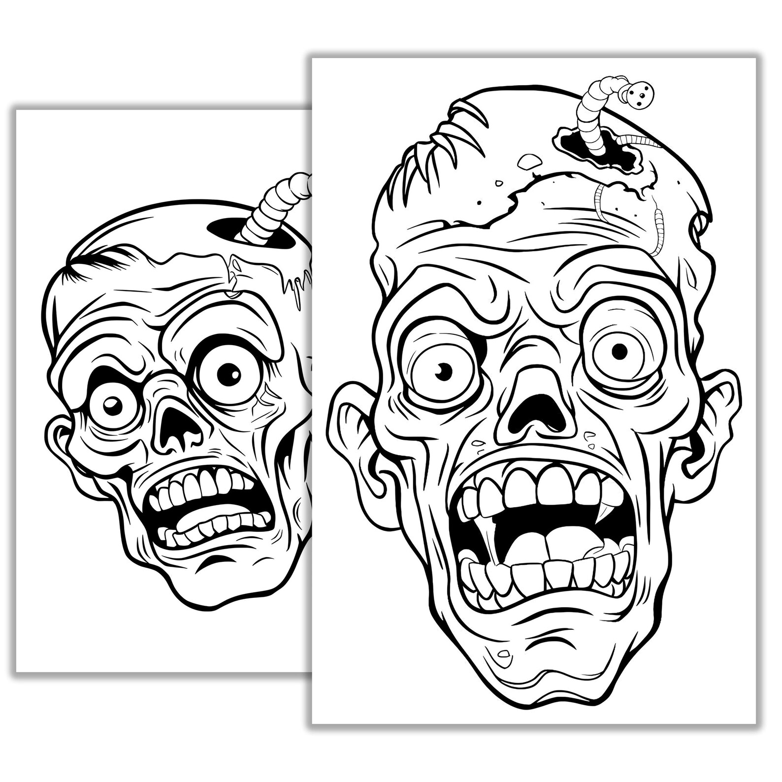 Zombies Coloring Page | Spooky and Fun Halloween Printable Coloring ...