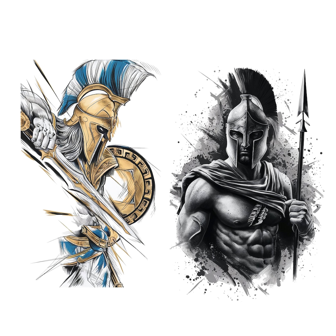 Spartan Tattoo Sketches Bold and Powerful Designs for Ink Inspiration ...