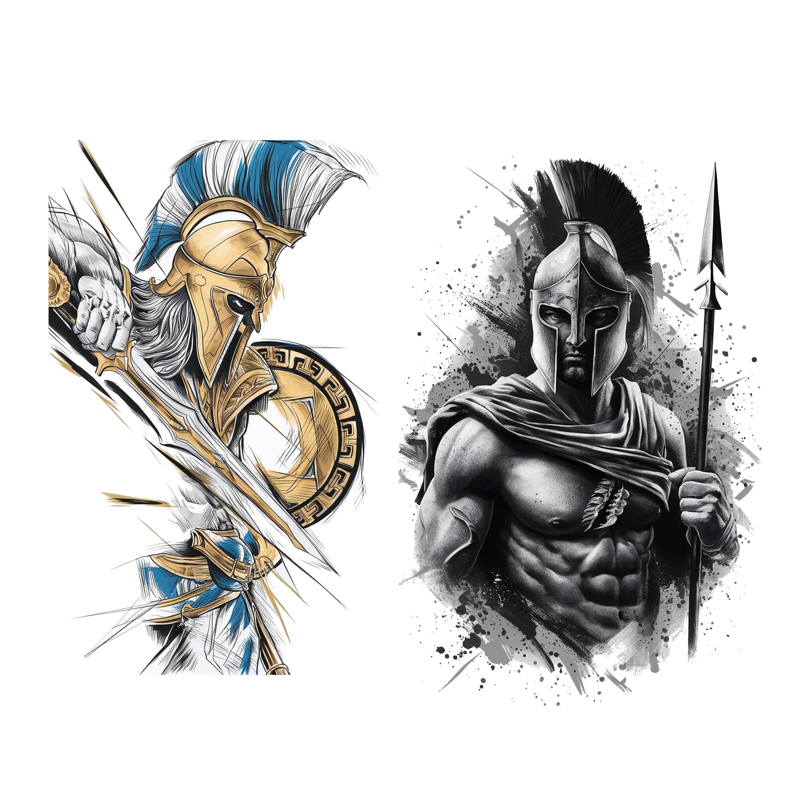 Spartan Tattoo Sketches | Bold and Powerful Designs for Ink Inspiration ...