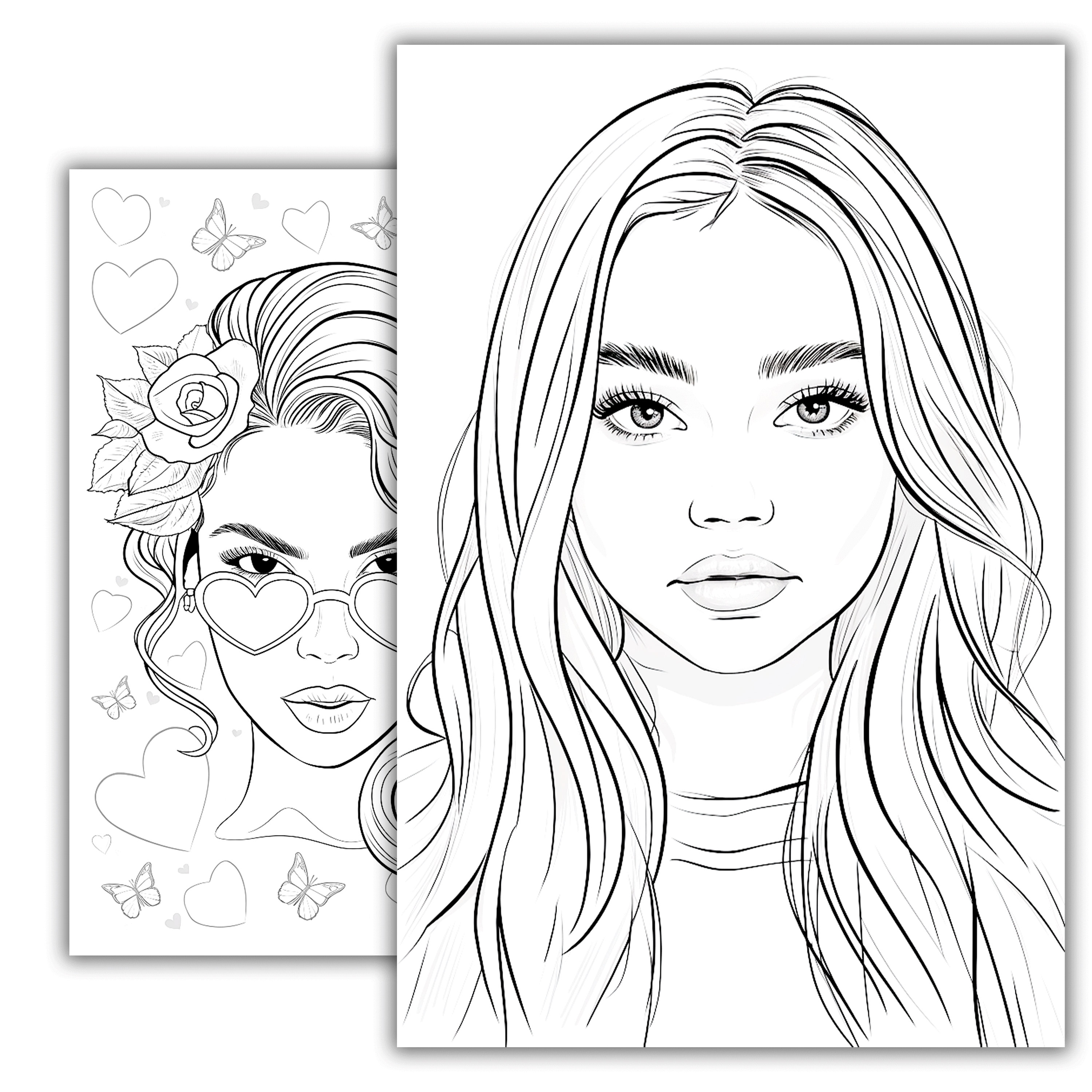 Cute Girls Coloring Page | Printable Coloring Sheets for Kids and ...