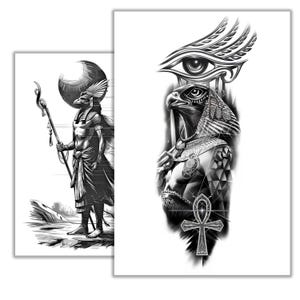 Ra God of Egypt Tattoo Sketch – Powerful and Symbolic Custom Ink Design ...