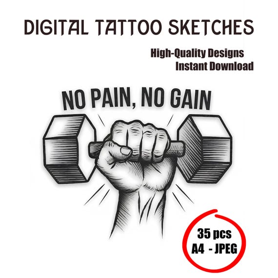 Gym tattoo designs | Orangetattooshop.com