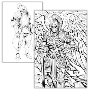 Fantasy Knights Coloring Page | Printable Medieval Adventure Art for ...