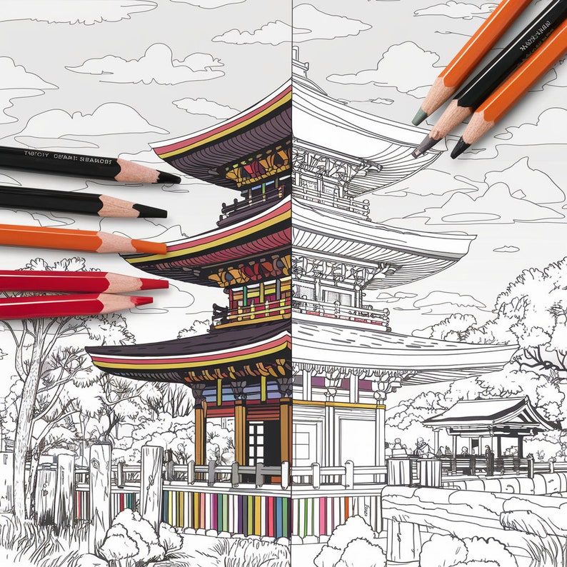 Japan Coloring Pages. Coloring Pages for Adults. Coloring Pages for ...