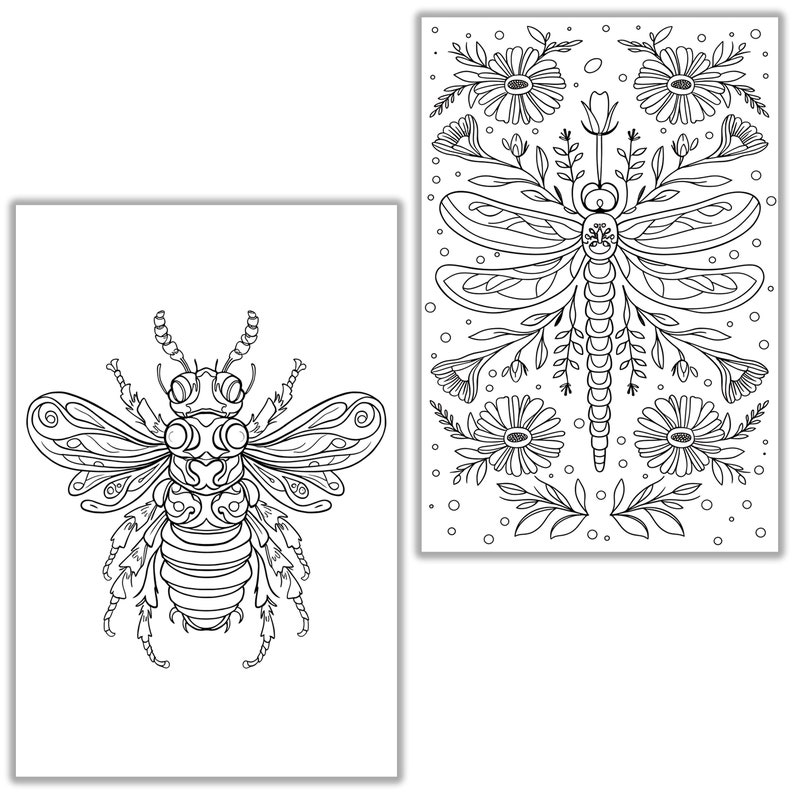 Insect Coloring Pages – Fun Printable Bug Coloring Sheets for Kids ...